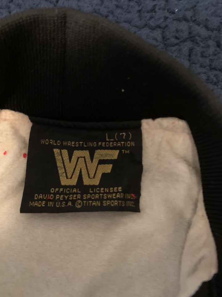 1985 WWF VINTAGE WRESTLING WWF JACKET ANDRE GIANT HULK HOGAN YOUTH L 7 ...