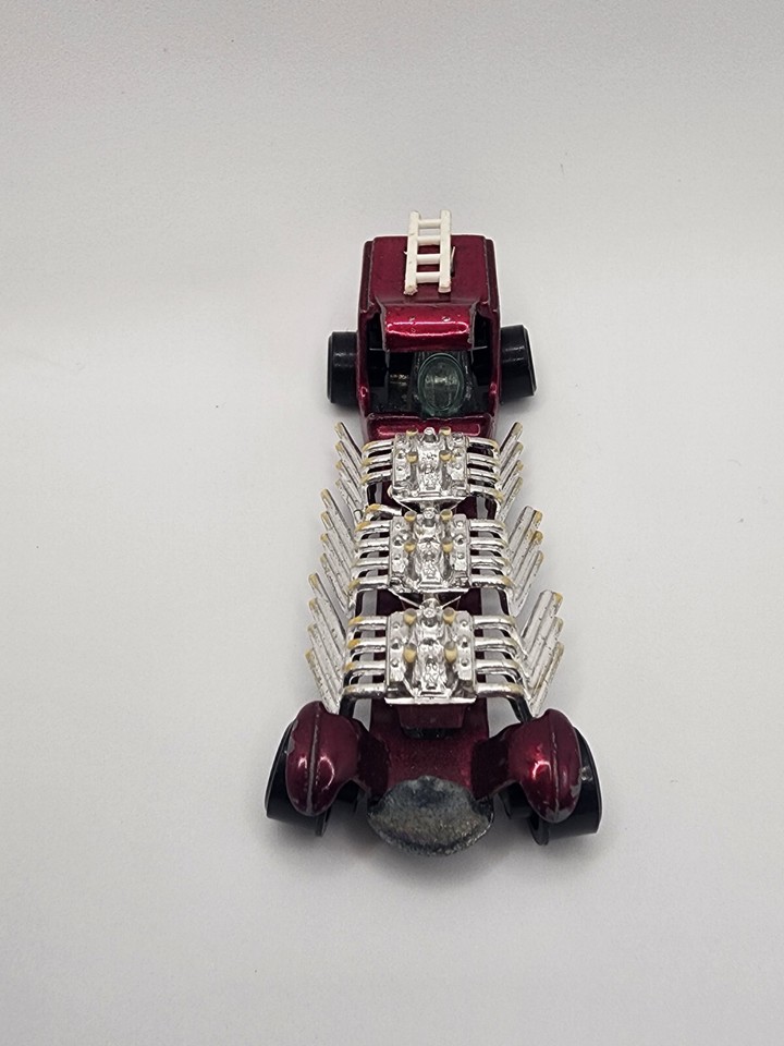Vintage Topper Johnny Lightning Hot Wheels Magenta Flame Out Hot Rod VG ...