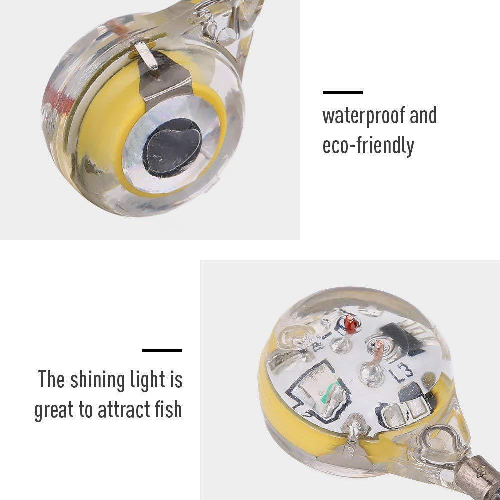 Fishing Lure Trap Light LED Eye Shape Squid Bait Luminous Lamp (White ...
