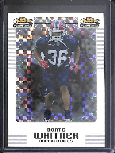 2006 Topps Finest Football Superfractor #136 Donte Whitner No 1 of 1 | eBay