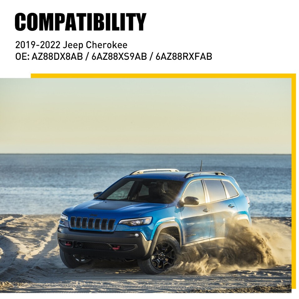 For 2019-22 Jeep Cherokee Grill Front Grille Inserts Honeycomb Mesh ...