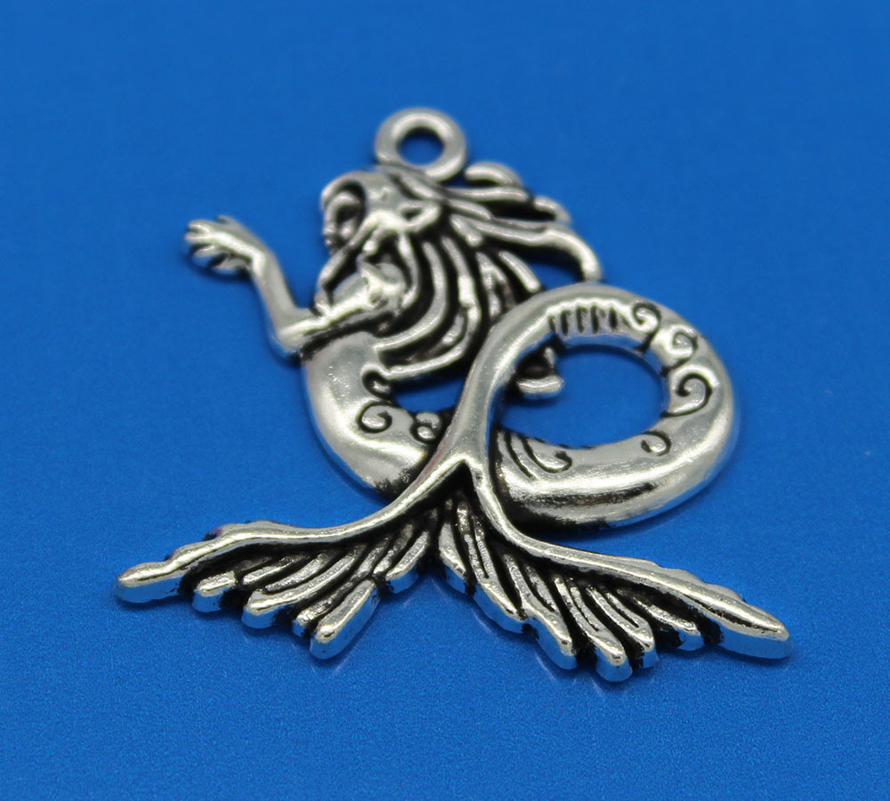 retro style Beautiful mermaid alloy charms pendants 30*29mm | eBay