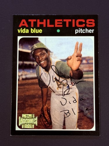 2002 Topps Archives Signed Autographed Vida Blue | eBay