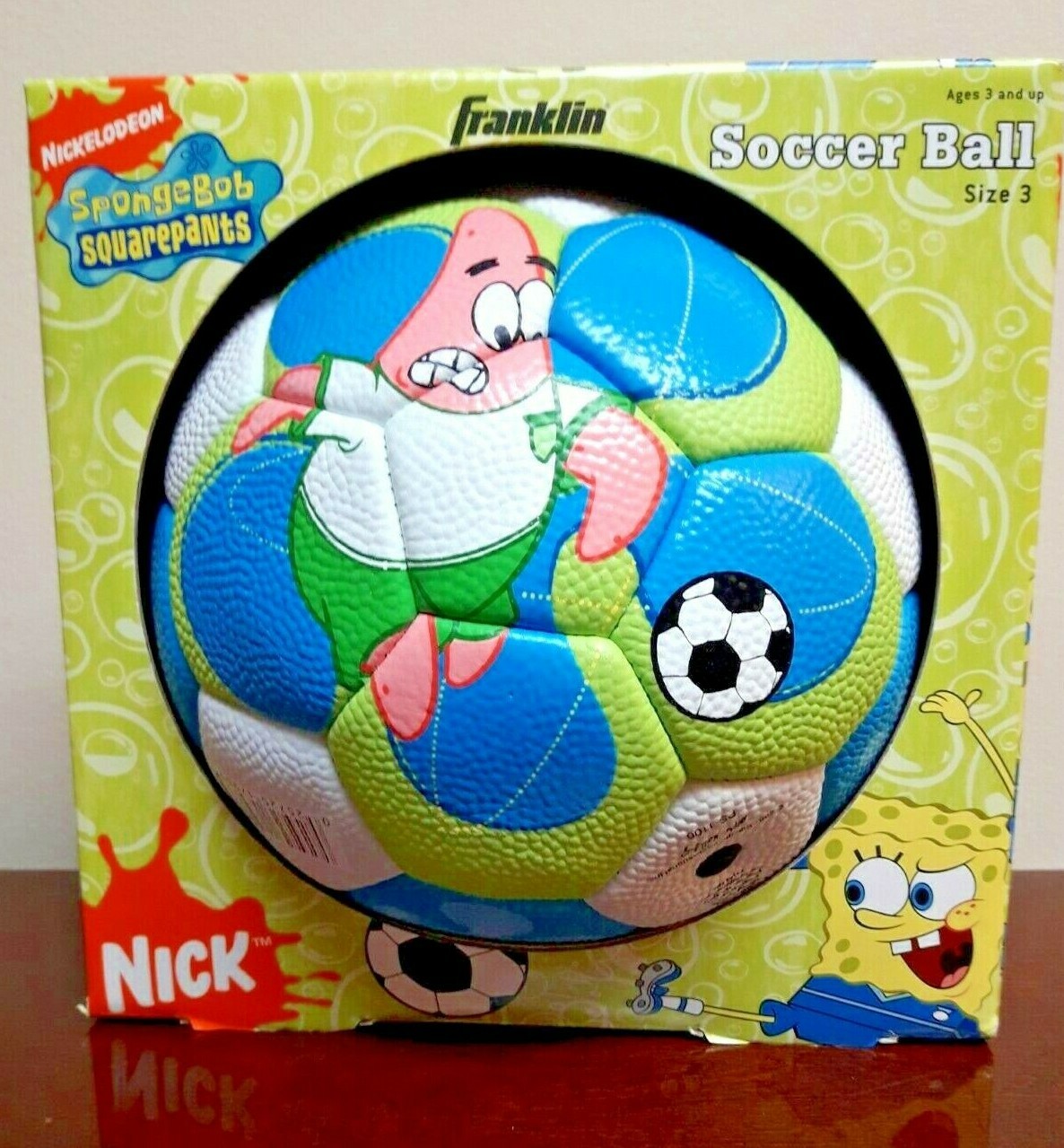 Spongebob Size 3 Soccer Ball Franklin Sports Patrick Kids Squarepants ...