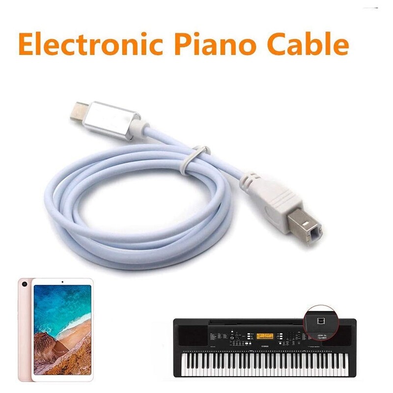 1X(Midi USB Type B To -USB Cable Connector Cable, Adapter Cable, Piano ...
