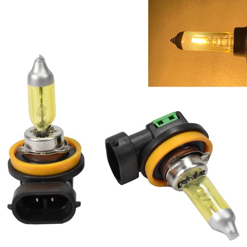 2x 55W Amber Yellow For Headlight Low Beam H11 H8 Halogen Bulb 3000K ...