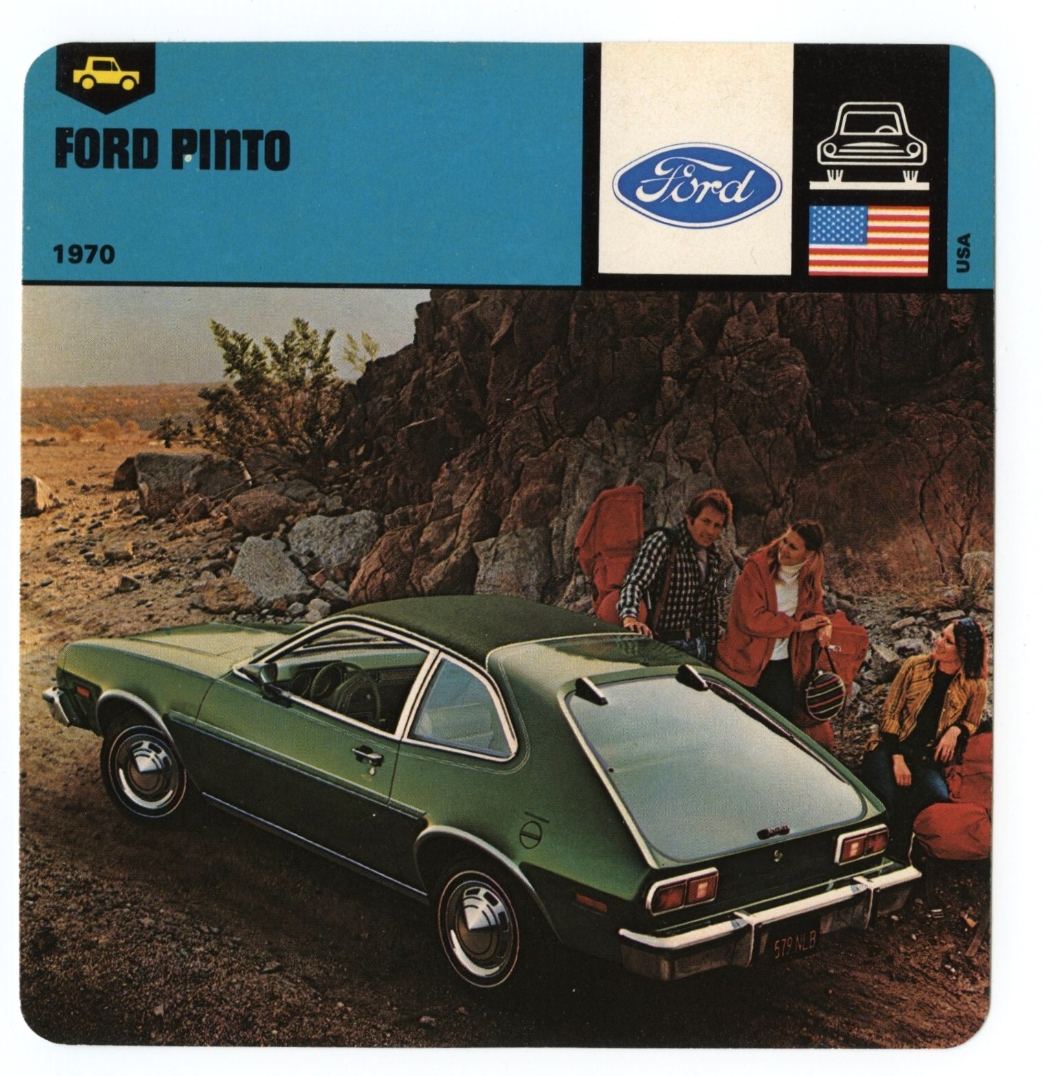 Ford Pinto - GT / Production Car Edito Service SA Auto Rally Card | eBay