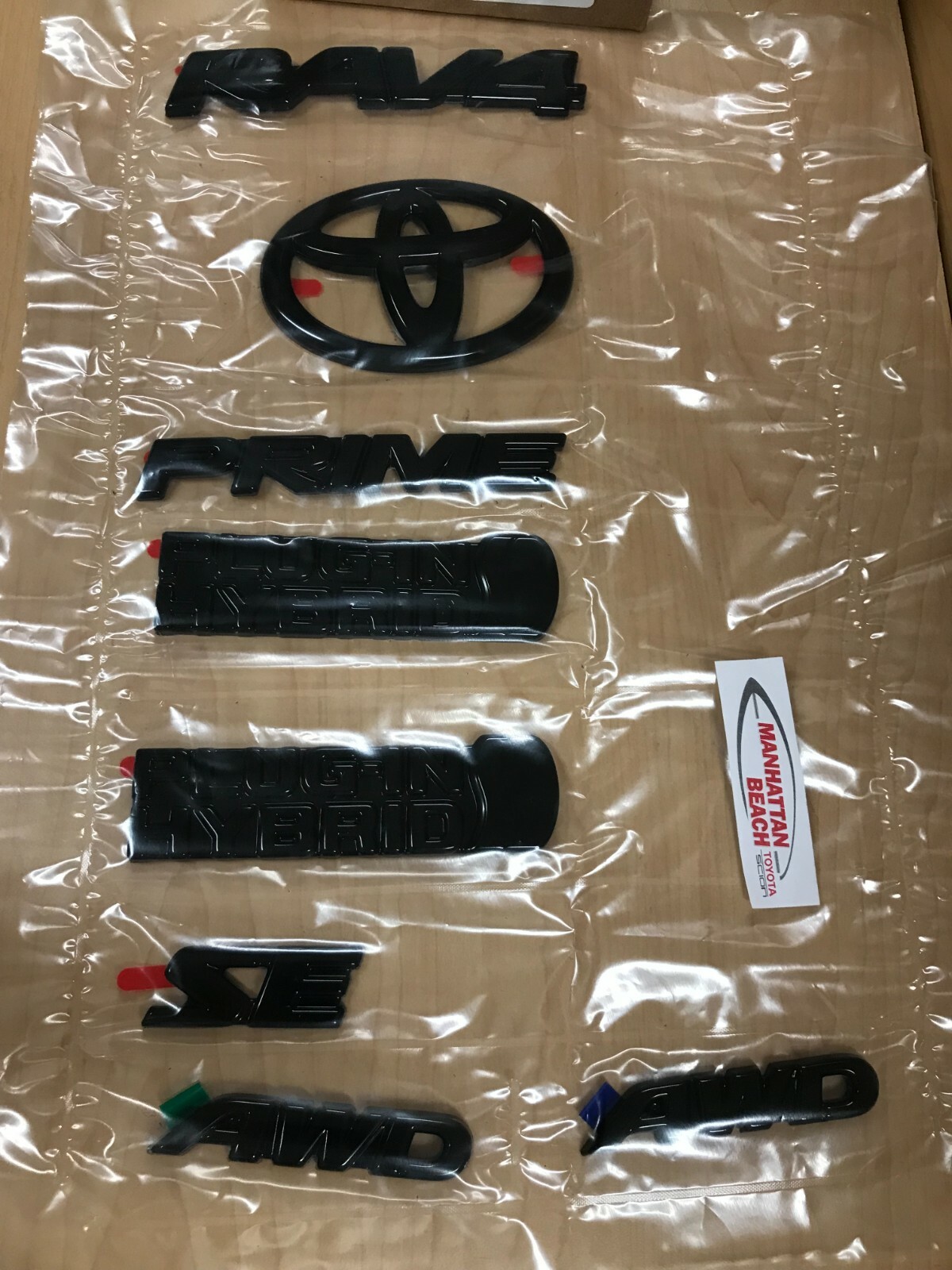 21-24 RAV4 PRIME SE AWD BLACKOUT EMBLEM OVERLAY KIT GENUINE TOYOTA ...