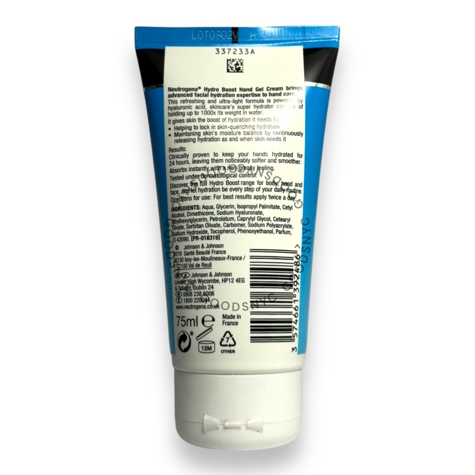 Neutrogena Hydro Boost Hand Gel Cream 75ml | eBay