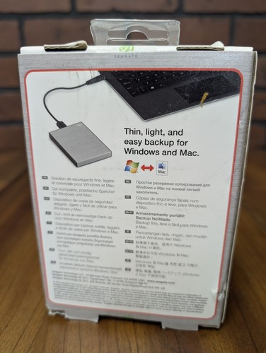 Seagate 1TB Silver External, 5200 RPM, 2.5in (STKB1000401) Hard Disk ...