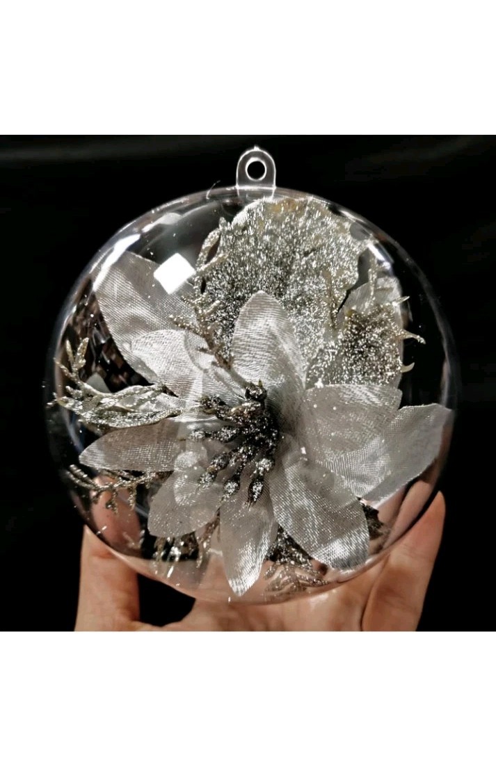 120mm/4.8inch 10PCS Large Clear Ball Ornaments, Fillable 120mm/4.8inch ...