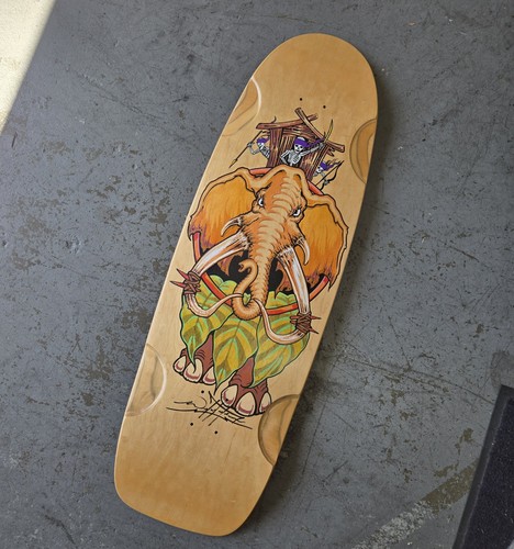 HAND PAINTED Wes Humpston BDS 1 off BullDog Skates Elephant Skateboard ...