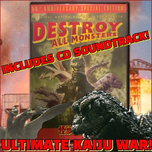Destroy All Monsters Anniversary Edition DVD & CD! Godzilla Kaiju EPIC ...
