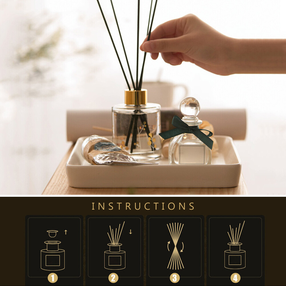 Up to 480x Reeds Diffuser Fiber Aromatherapy Oil Aroma Sticks Spa Home ...