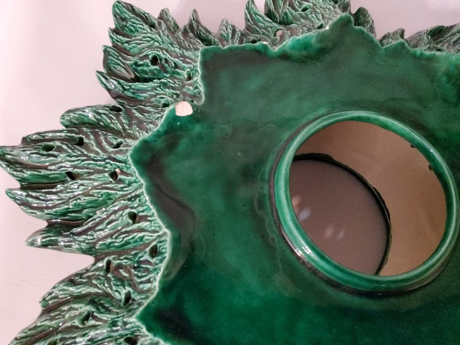 Ceramic Christmas Tree Replacement Base Only with Some Chips About 15 ...