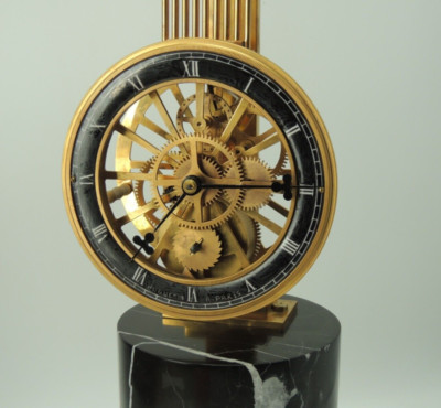 Rare large swinging Pendulum Skeleton Mantel clock | eBay UK