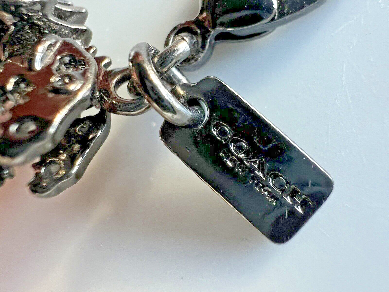 RARE Coach T-Rex Rexy Dinosaur Skeleton Figure Silver… - Gem