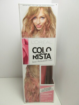 Loreal Paris Color Rista Semi-Permanent Color, #PINK200, Brand New! | eBay