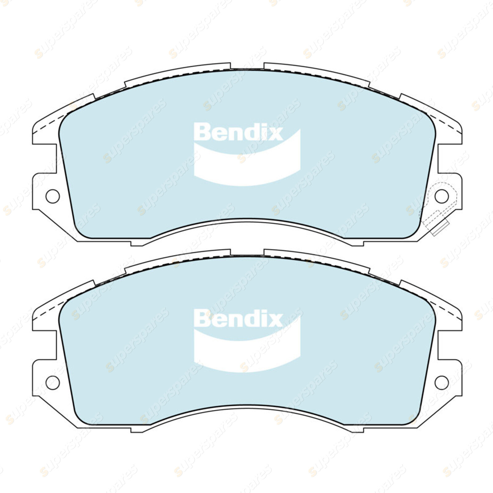 8pcs F + R Bendix HD Brake Pads Set for Subaru Liberty BC BD BF Outback ...
