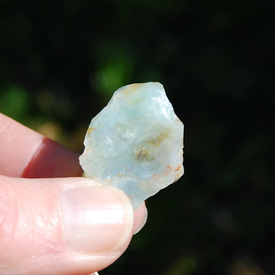 26ct 29mm Blue Peruvian Opal Crystal, Natural Raw Blue Andean Opal ...