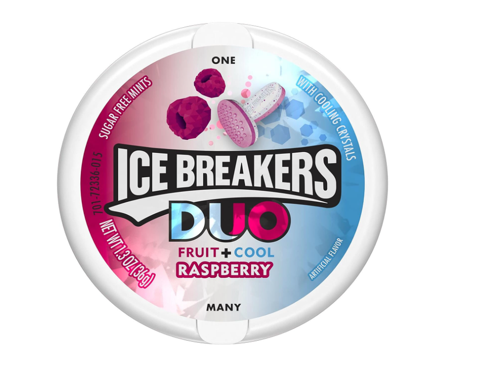 ICE BREAKERS Duo Sugar Free Mints, Raspberry, 1.3 Ounce (Pack of 8) | eBay