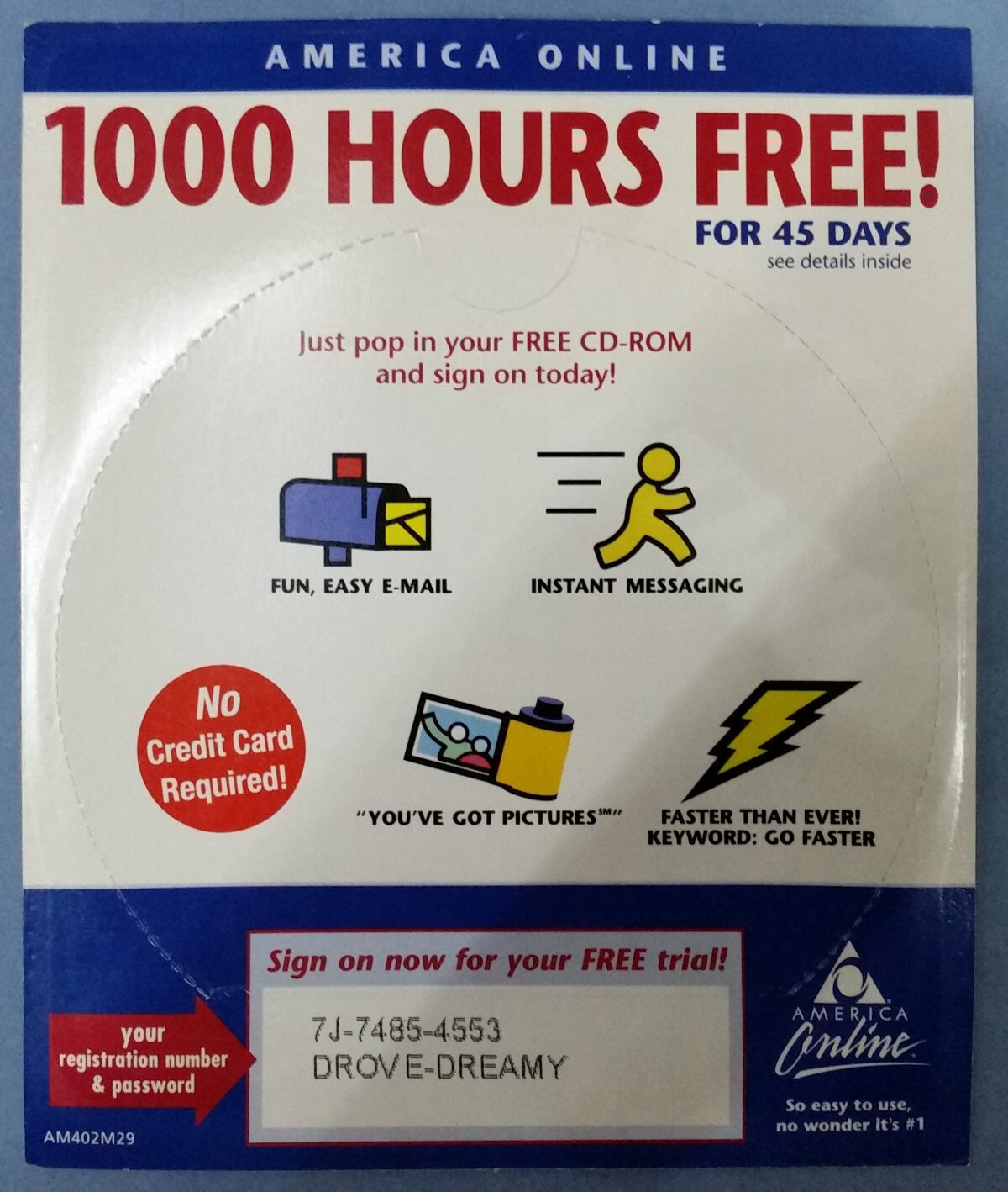 AOL 7.0 America Online Vintage CD Disc - New Sealed | eBay