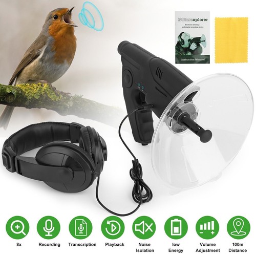 Parabolic Microphone Monocular Bionic Ear Birds Listening Device UP To ...