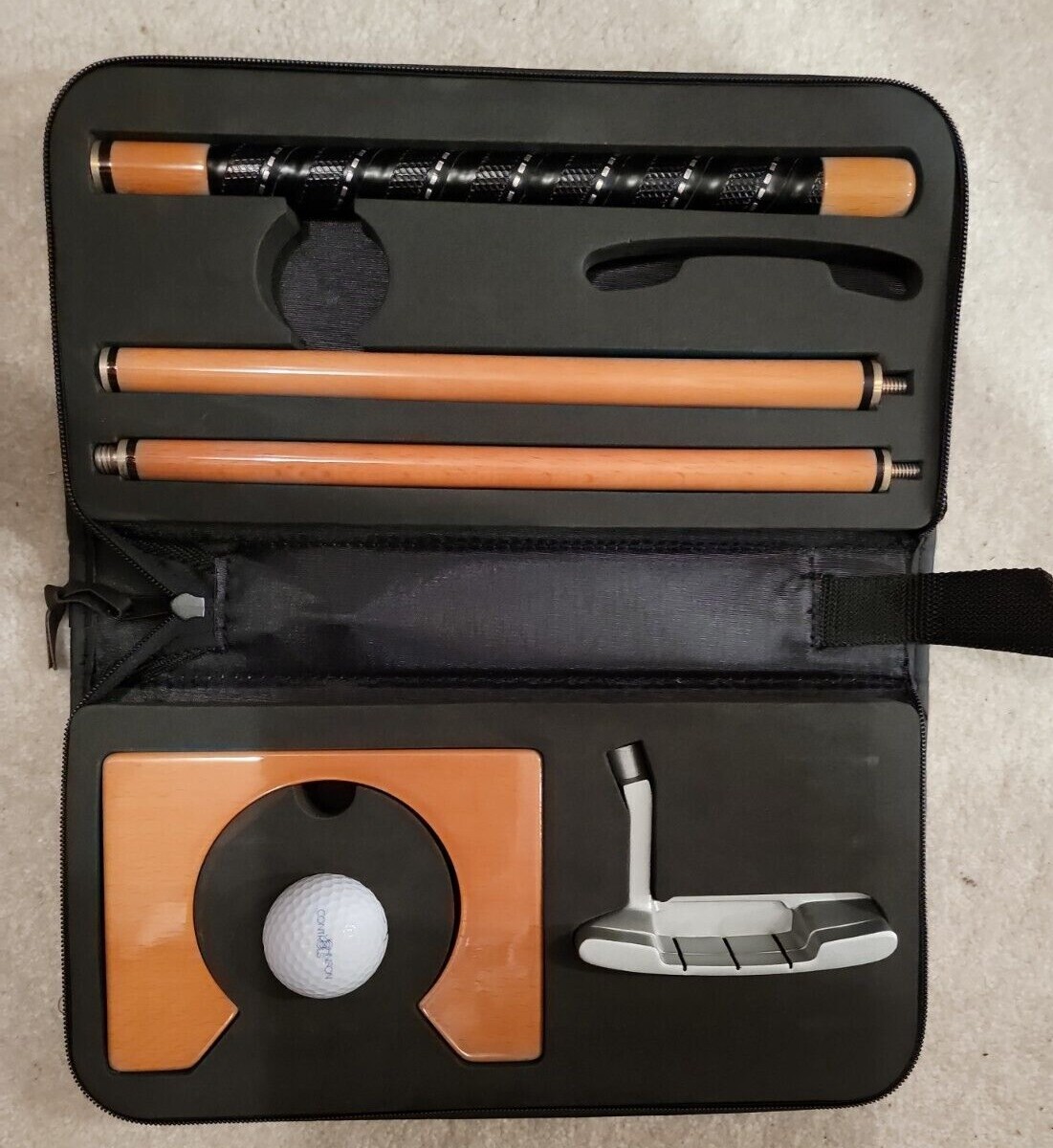 Johnson Controls Wood Collapsible Putter Golf Club Practice Hole in ...