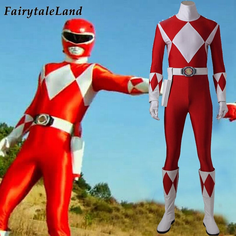 Dino Rangers Red Ranger Cosplay Costume Zyuranger Jason Outfit ...