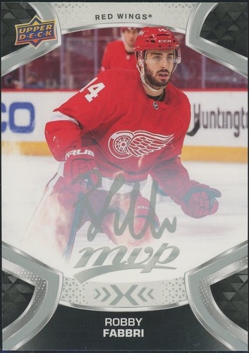 2021-22 Upper Deck MVP Robby Fabbri Silver Script Parallel Red Wings ...
