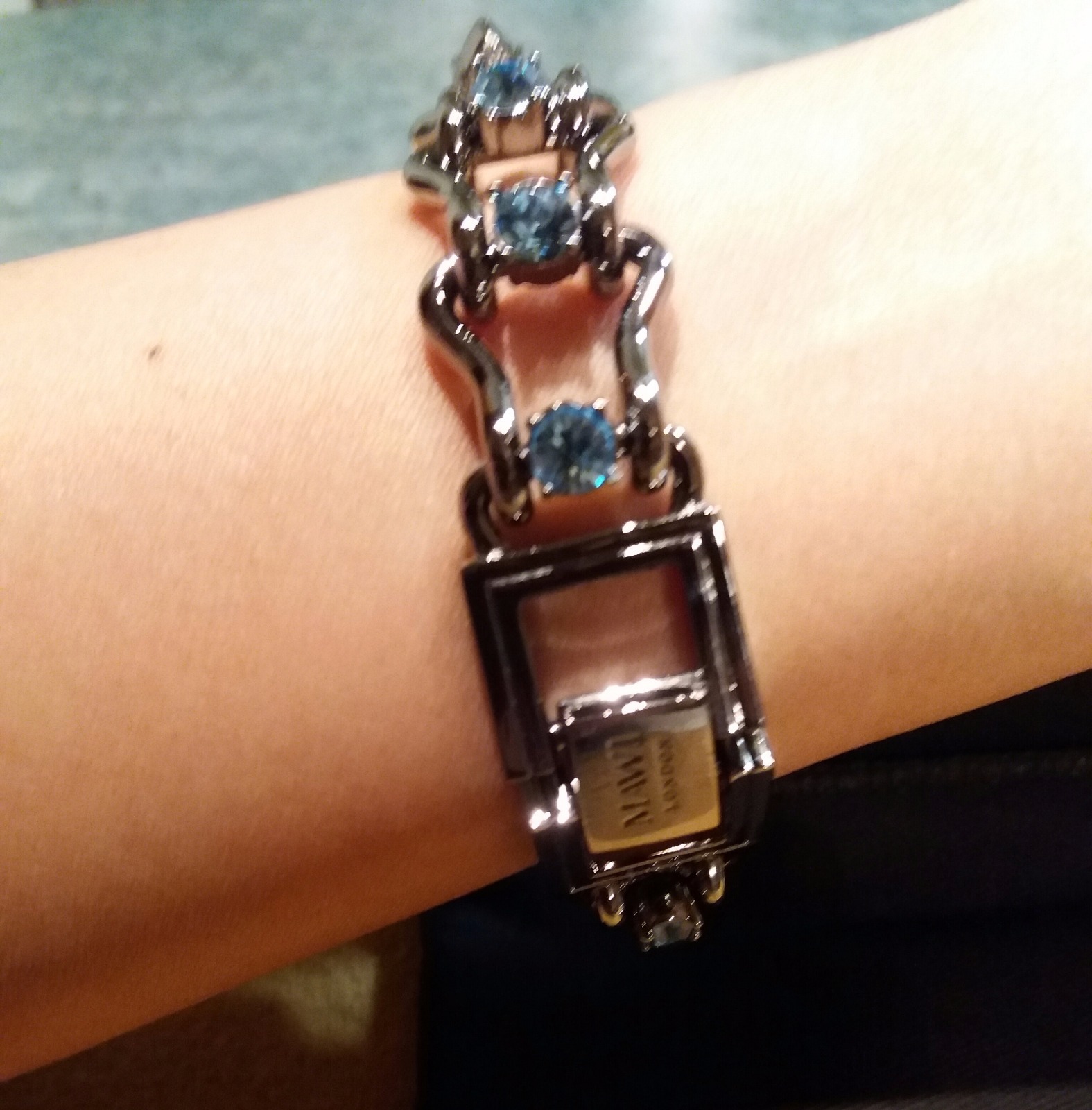 Mawi London Ladder Chain Bracelet with Crystal Gemstones | eBay