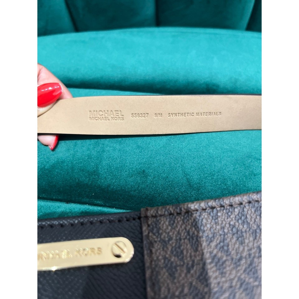 Michael Kors Jet Set Belt Bag Fanny Pack Crossbody Waist Bag Gold Logo ...