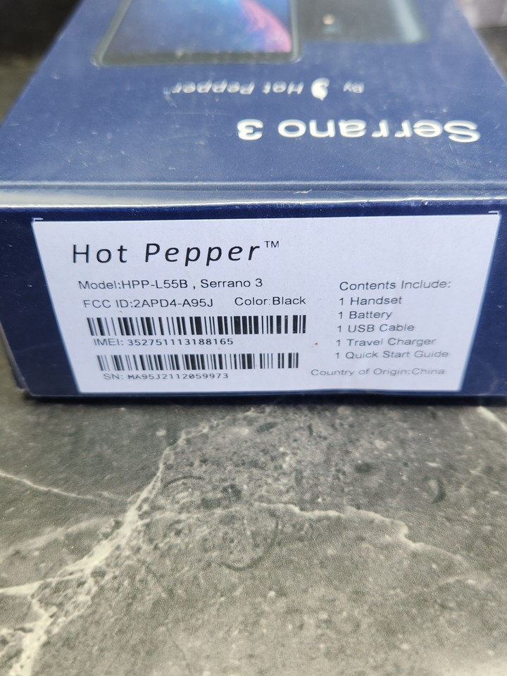 Serrano 3 by Hot Pepper 5.5in Disp 16GB 2GB RAM HPP-L55B Cell Phone ...