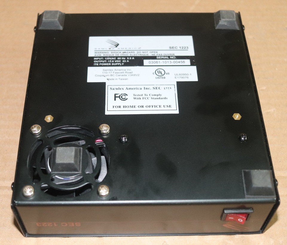 Samlex America Model SEC 1223 Switching Power Supply - 120VAC, 60Hz ...