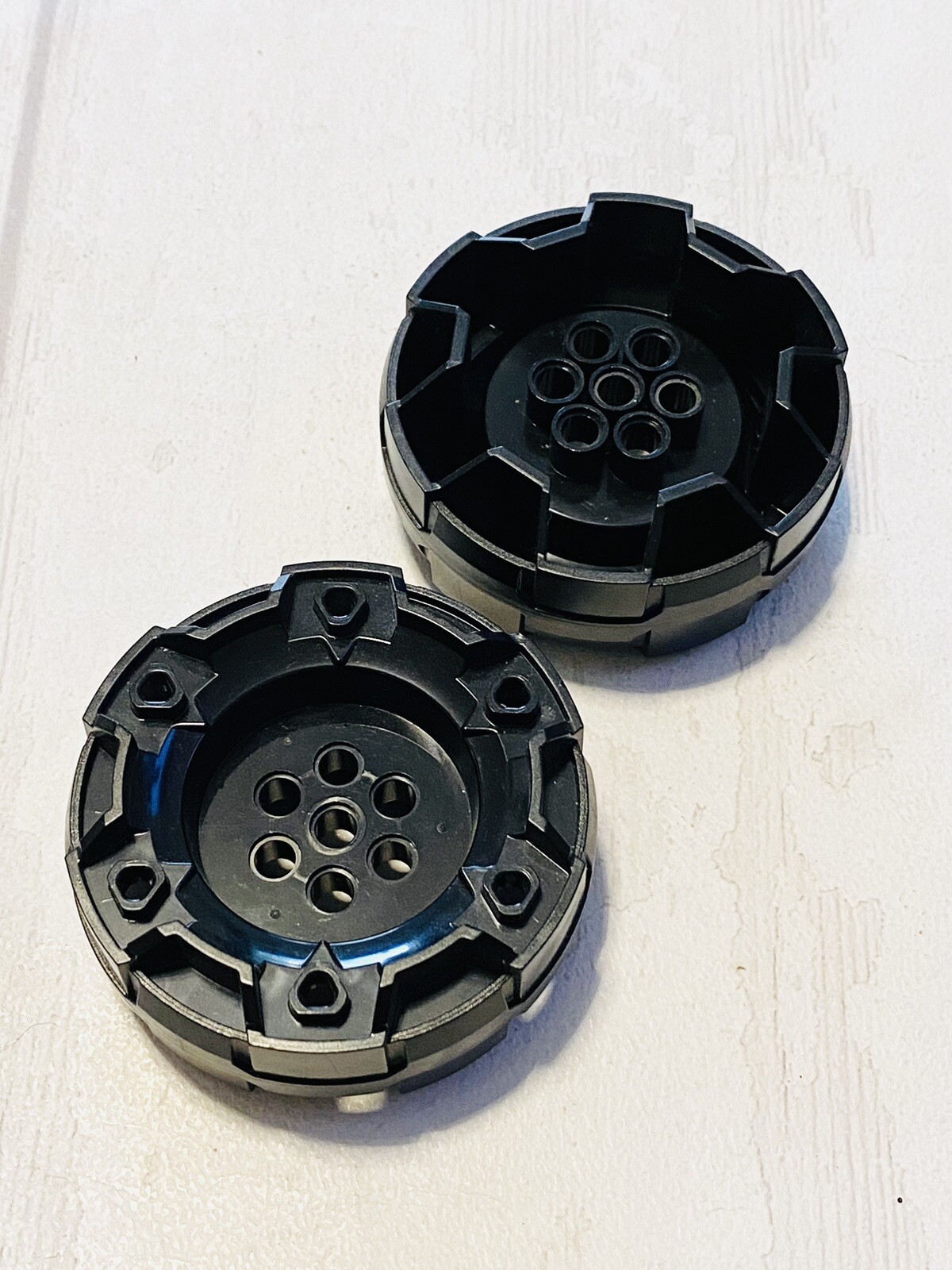 Lego 11094 Wheel Hard Plastic, Threaded with 7 Pin Hole and 6 Bar Hole ...