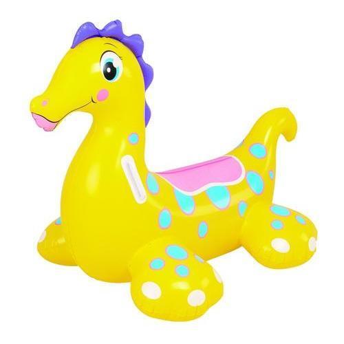 Pool Central 44 In Yellow And Blue Sea Horse Rider Inflatable Float ...