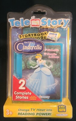 TeleStory Cinderella Storybook Cartridge Walt Disney w/2 Complete ...