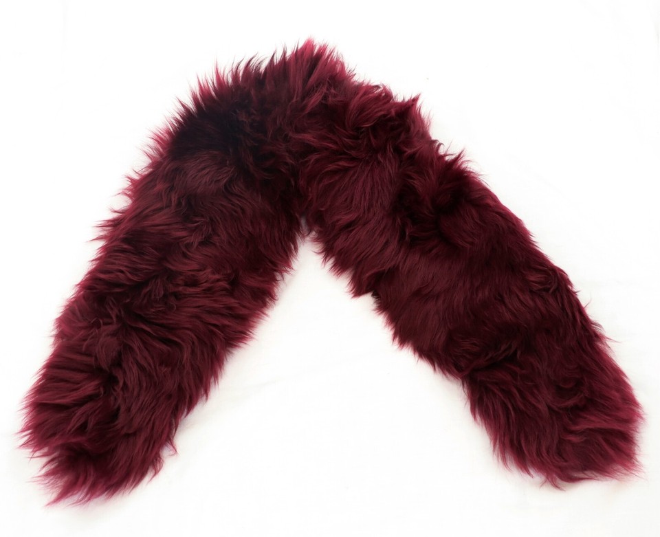 Henri Bendel 100% Sheepskin Burgundy Wine Shawl Wrap New With Tag | eBay