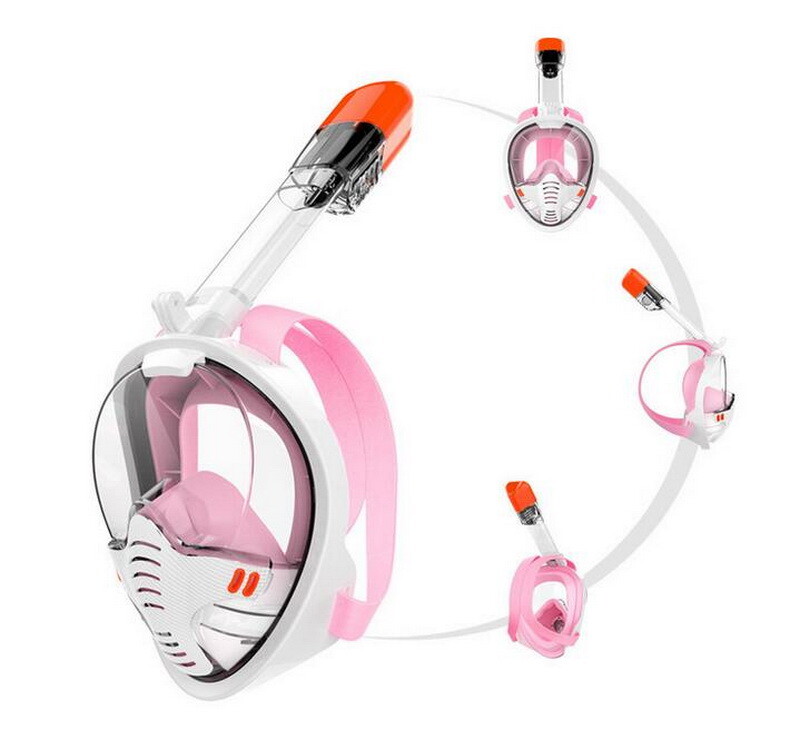 Underwater Snorkeling Full Face Swimming Mask Set Scuba Diving ...