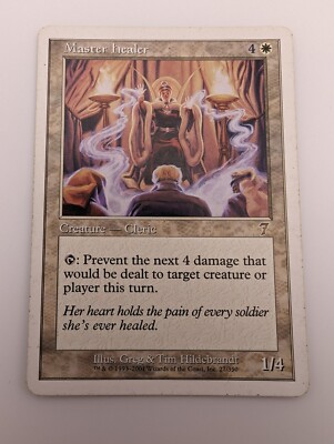 Magic the Gathering MASTER HEALER Seventh 7th Edition MTG | eBay