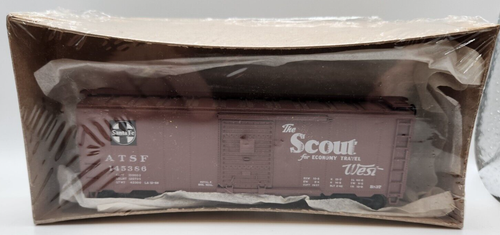 HO Athearn #5015: ATSF The Scout 40 ft Box Car , RTR w/Knuckle couplers ...