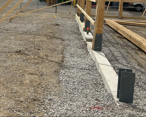 Perma Column Sturdi-Wall Plus; post frame wet set bracket with mounting ...