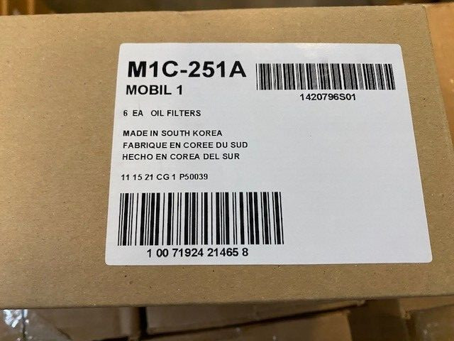 MOBIL-1 M1C-251A - cross reference oil filters | oilfilter ...