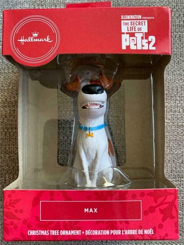 NEW Hallmark 2020 The Secret Life Of Pets 2 MAX Christmas Ornament ...