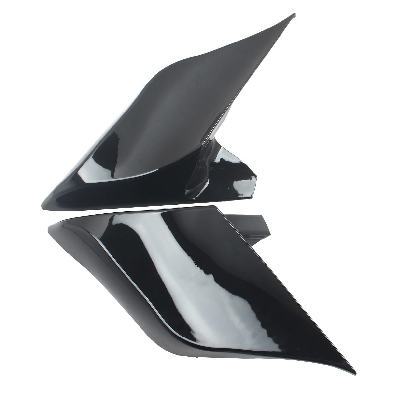 Fits Harley 09-13 Advan Vivid Black ABS Stretched Extended Side Cover ...