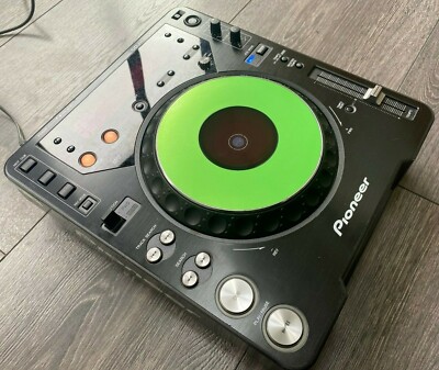 2 x Green Pioneer CDJ Jog Wheel Skins / Covers CDJ 2000 1000 900 850 ...