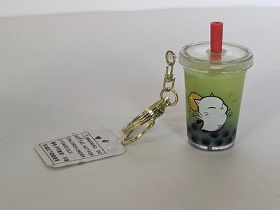 Gong Cha x Final Fantasy XIV Collab Green Moogle Key Chain | FF14 FFXIV ...