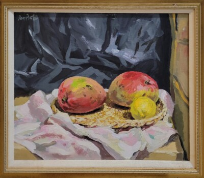 Original Painting Dan Poole Mangos & Lemon Fruit Still Life Florida ...