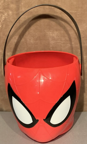 Spider Man Bucket Pail Halloween Plastic Marvel | eBay