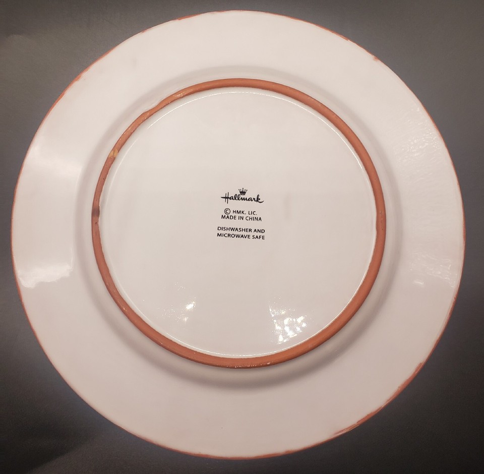 Set of 4 Hallmark Appetizer Wine Themed 'Cheers' Pottery Plates 8.5" | eBay